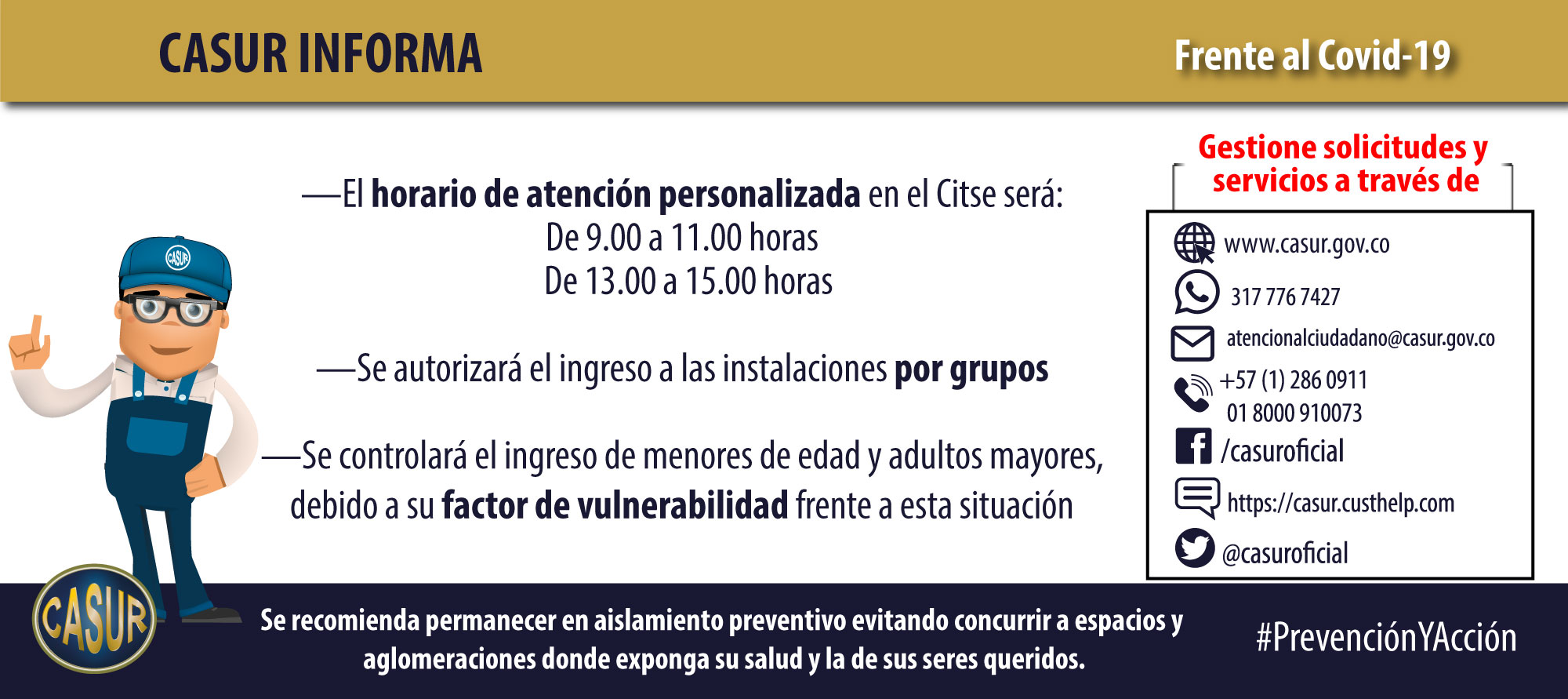 Atencion Citse Covid 2019 - Casur