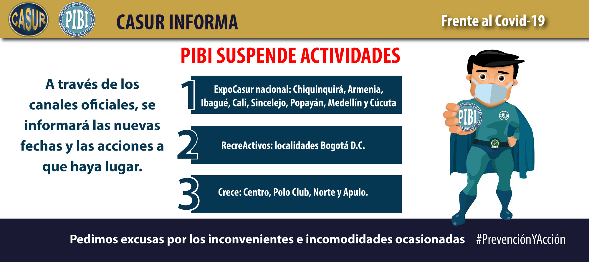 Actividades PIBI - Casur