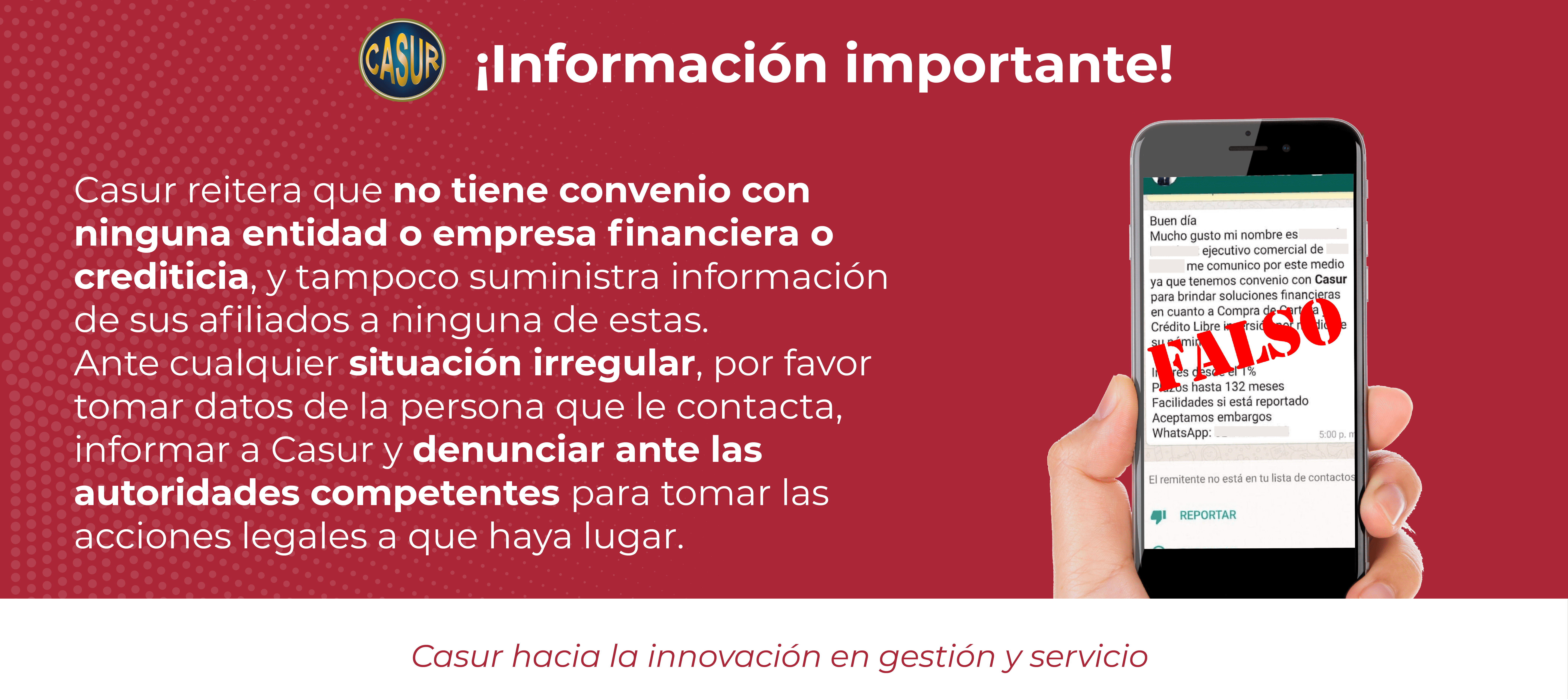 Informacion Importante - Casur