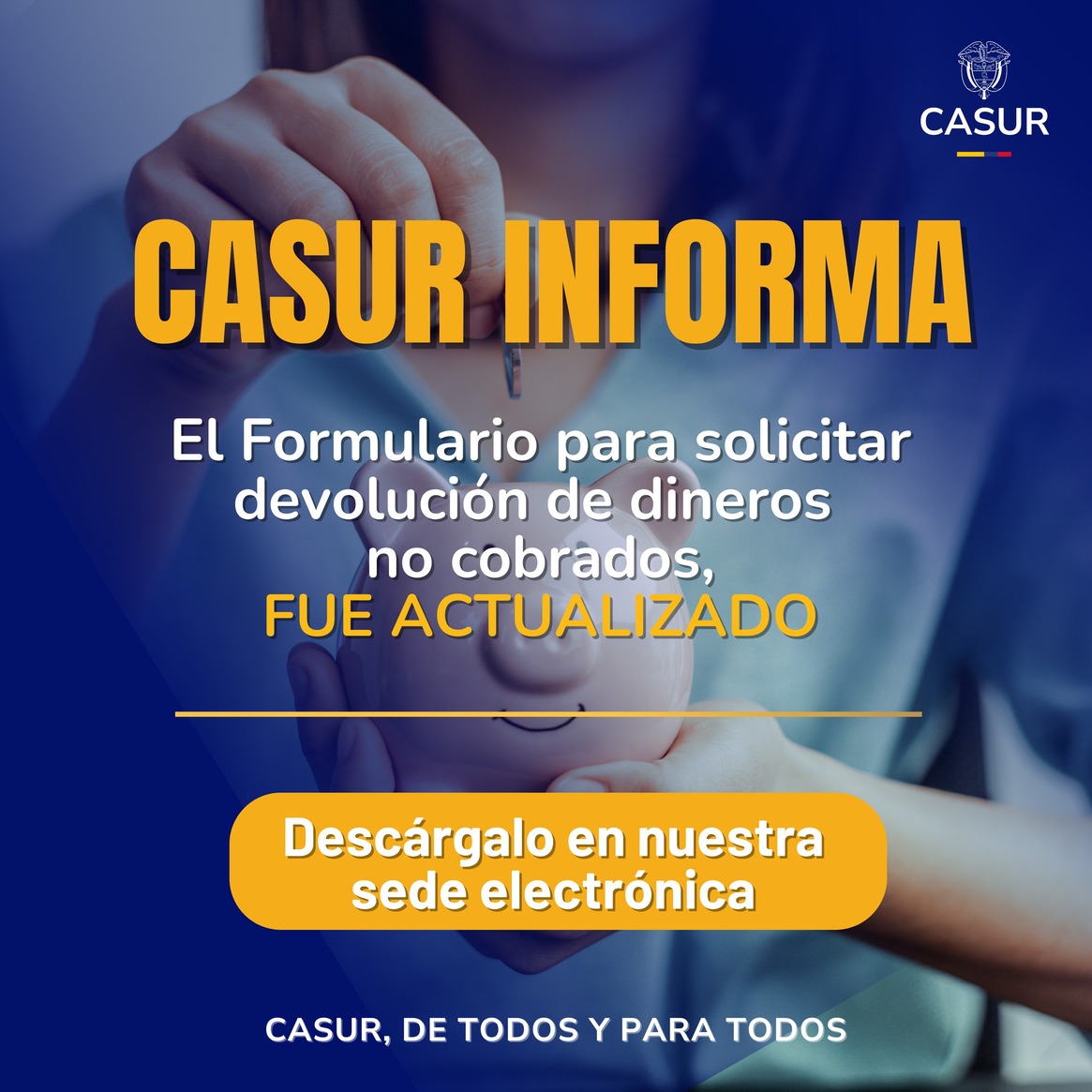 Casur actualiza formulario para solicitud de devolución de dineros no ...